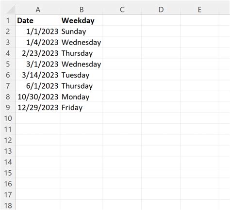 How To Use Weekdayname Function In Vba With Example