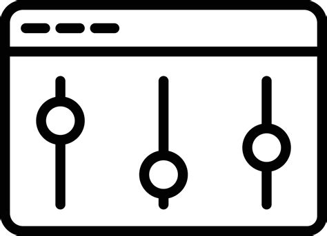 Browser Configuration Isolated Vector Icon Which Can Easily Modify Or