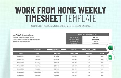 Weekly Time Sheet Excel Weekly Timesheet