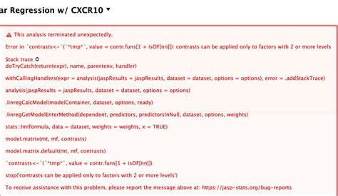 Bug · Issue 2164 · Jasp Statsjasp Issues · Github