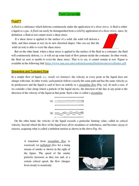 Fluid Dynamics Pdf Fluid Dynamics Viscosity