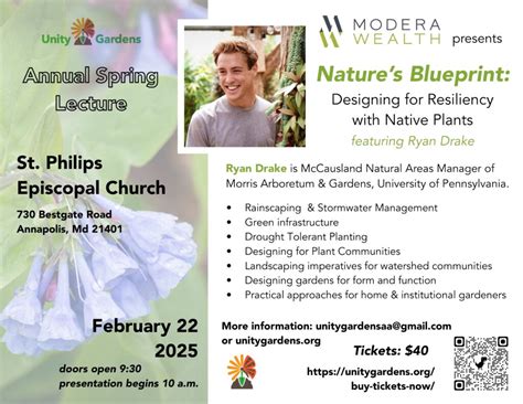 Annual Lecture Series Tickets Unity Gardens