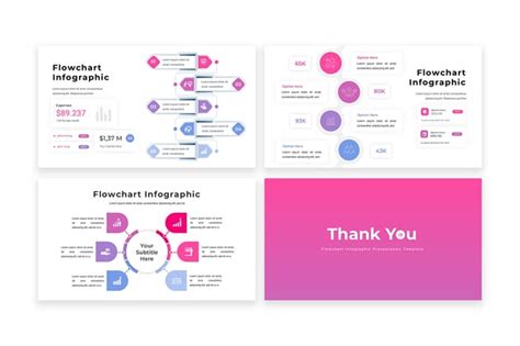 flowchart creative infographics incl flowchart and kpi envato