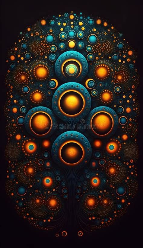 Generative Ai Illustrations Geometry Patterns Background Mixed Colors Abstract Pattern