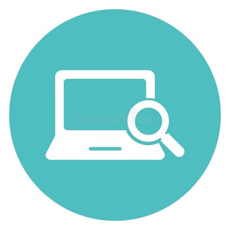 Internet Searching Online Analytics Isolated Vector Icon That Can Be