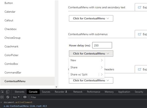 Contextualmenu Focus After Selecting Submenus Goes To Body · Issue