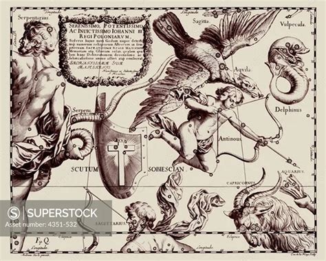 A Representation Of The Constellation Of Scutum From The Firmamentum Sobiescianum Sive
