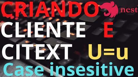 74 Crud Do Cliente Citext Case Insensitive Postgres Nestjs