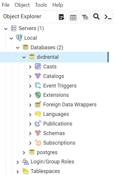 load postgresql sample database