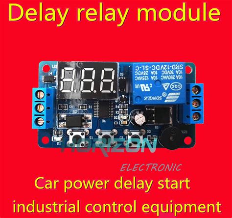 V Programmable Timer Relay Module Delay Timer Control Switch With LED EBay