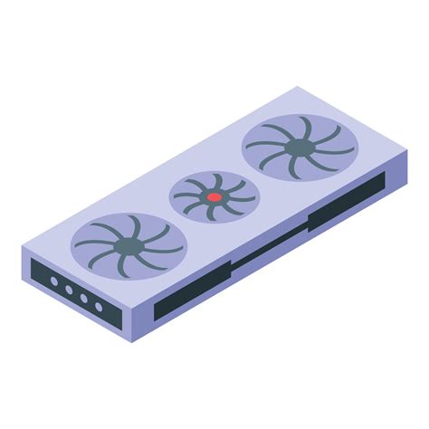 Isometric Triple Fan Gpu Illustration Vector Art At Vecteezy