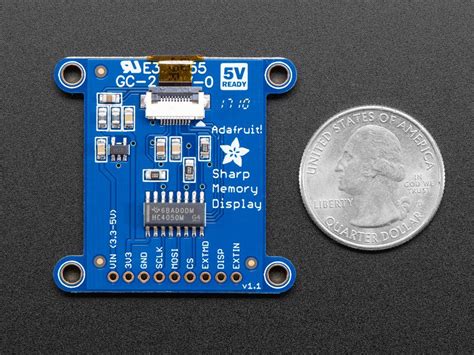Adafruit Sharp Memory Display Breakout 13 168x144 Monochrome
