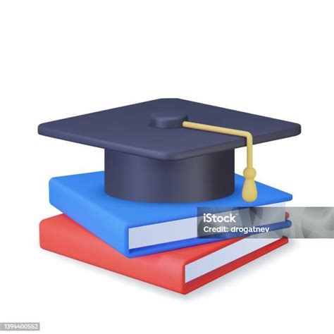 3d 졸업 모자 및 디플로마 3차원 형태에 대한 스톡 벡터 아트 및 기타 이미지 3차원 형태 개념 공부 Istock