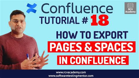 confluence tutorial 18 how to export pages and spaces in confluence