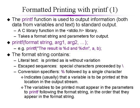 Basic Types And Formatted IO C Variables Names