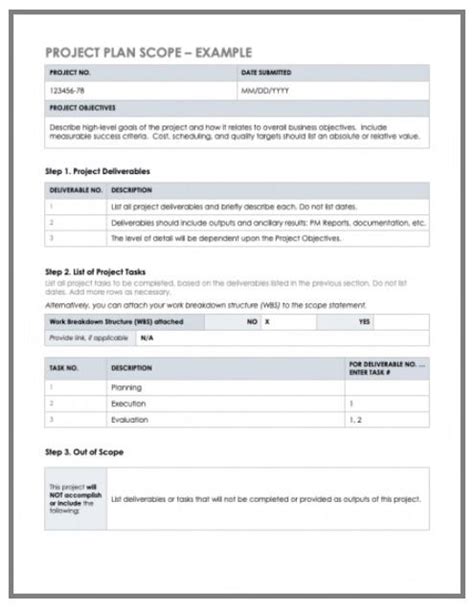 Project Scope Templates Free Word Templates Word Template Project Management Tools Templates
