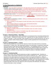 Stat Unit Sem Exam Review Key Pdf AP Statistics Semester Exam Review Unit Key