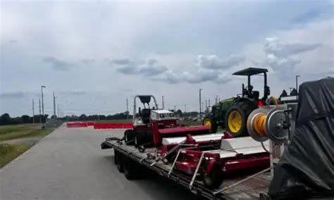 Mower Hauling Lawn Mower Shipping Tractor Transport