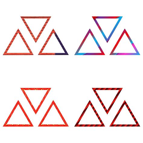 Premium Vector A White Background With A Triangle And The Word Triangle On It