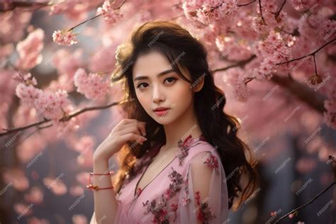 Premium Photo Photo Shoot Asian Female Model With Beautifull Cherry