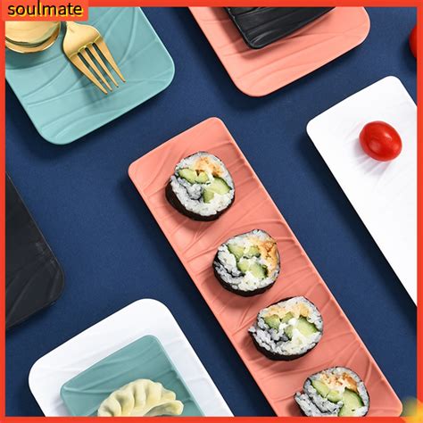 Soulmate Barbecue Plate Curved Edge Design Anti Spill Tree Texture