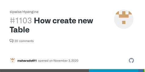 How Create New Table · Issue 1103 · Sipwisertpengine · Github