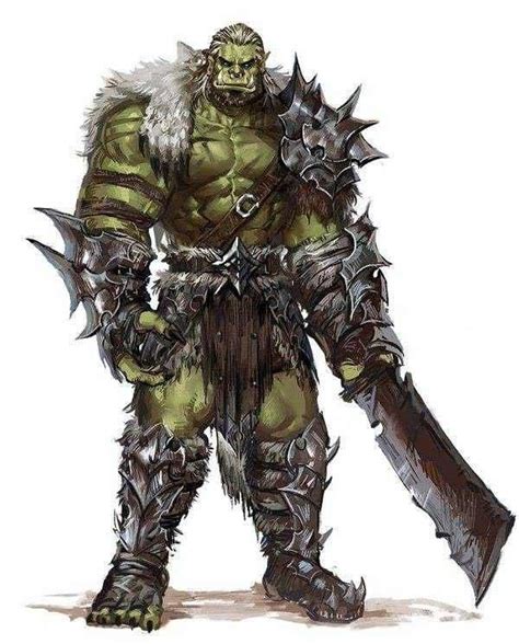 Half Orc Barbarian Greatsword