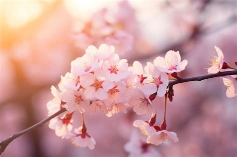 Premium Ai Image Beautiful Sakura Flowers
