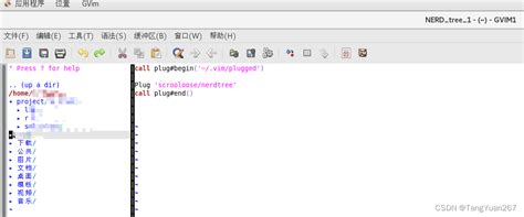 Gvim安装nerdtree插件gvim Nerdtree Csdn博客