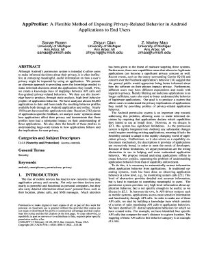 Fillable Online Cs Ucr AppProfiler A Flexible Method Of Exposing