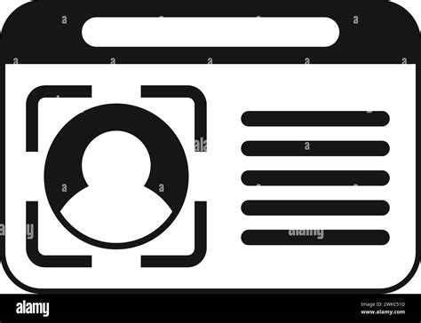 Web Detect Identity Icon Simple Vector Privacy Face Fingerprint