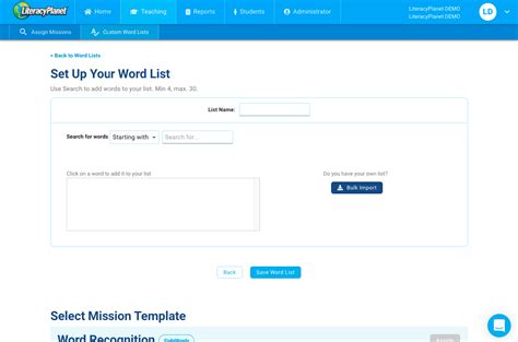 Introducing Custom Word Lists LiteracyPlanet
