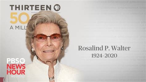 Remembering Rosalind P Walters Impact On Pbs Programming Wpbs