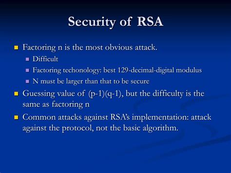 Ppt Attacks On Digital Signature Algorithm Rsa Powerpoint