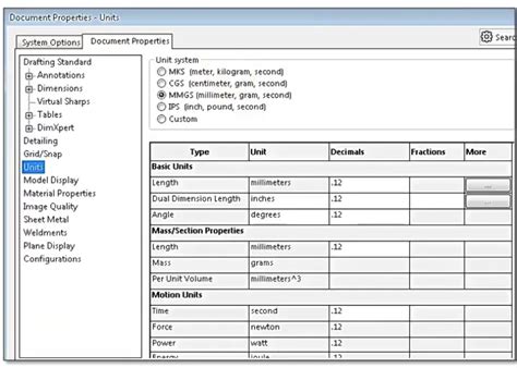 What Is Document Properties In Solidworks MechBasic