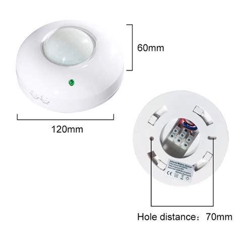 Elitco Round Ultra Thin Surface Mount Human Body Motion Sensor Switch Led500w Incandescent