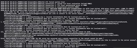 Ios Ssl Error When Trying To Use Api Connection In Swift Stack Overflow
