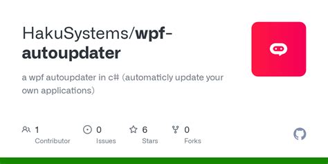 github hakusystems wpf autoupdater a wpf autoupdater in c