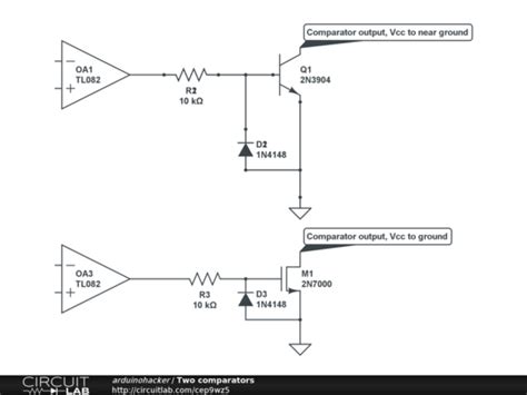 Two Comparators CircuitLab