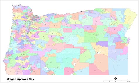 Oregon Zip Code Map