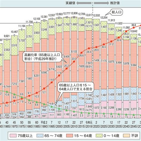 The Progress And Forecast Of Japans Aging Source Japans Cabinet