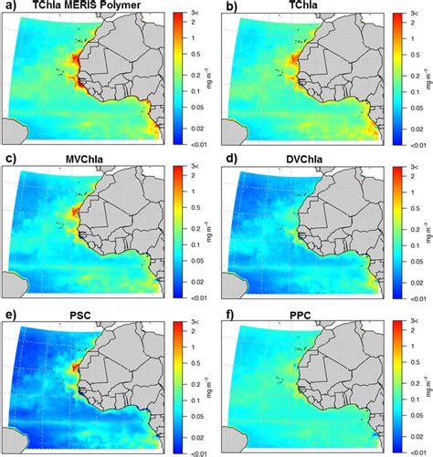 Monthly Mean Concentrations Gridded In 025 Bullet Latlon Boxes For