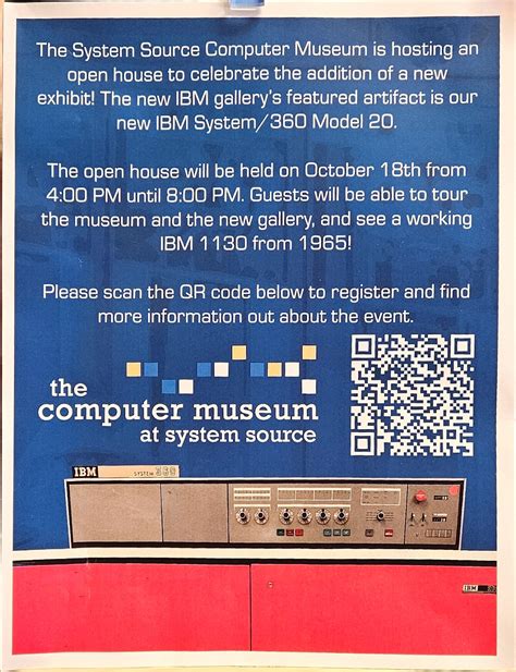 Computer Museum At System Source Ibm System 360 Open House ‣ National Electronics Museum