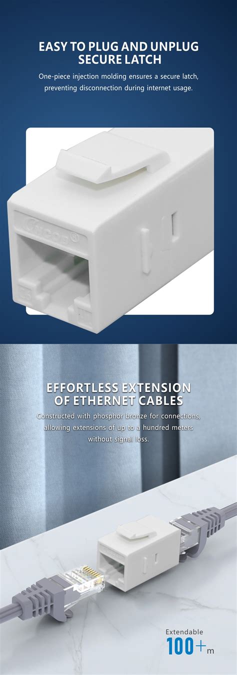 Cat6 Inline Coupler Ethernet Cable Extender Suppliers Manufacturers