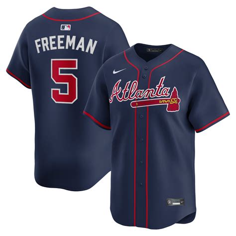 Freddie Freeman Atlanta Braves Navy Alternate Limited Jersey