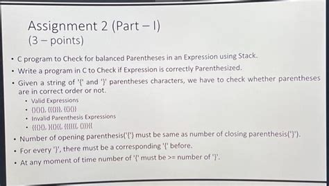 Solved Assignment Part Points C Program To Chegg