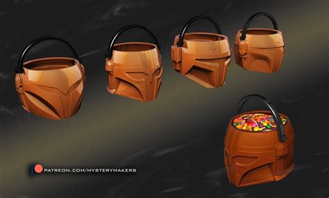 Mandalorian Candy Buckets Stl Files Digital Download Etsy