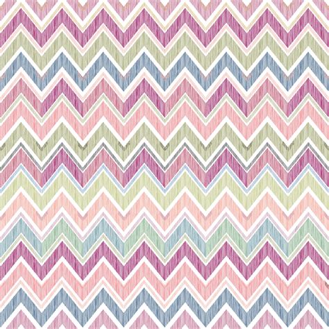 Abstract Geometric Seamless Pattern Fabric Doodle Zig Zag Line