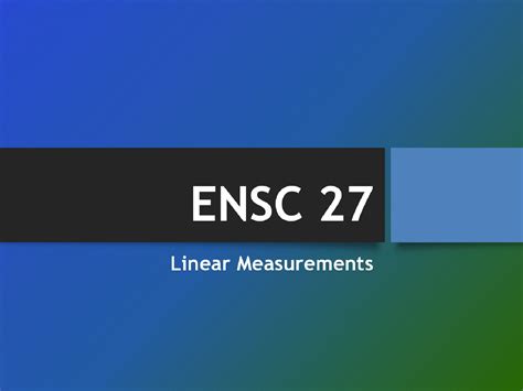 SOLUTION Surveying Linear Measurements Study Material Studypool