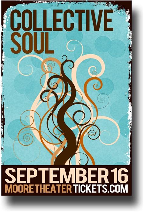 Collective Soul Poster 11 X 17 Promo For A Concert Dukerop